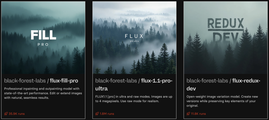 Use FLUX on Replicate
